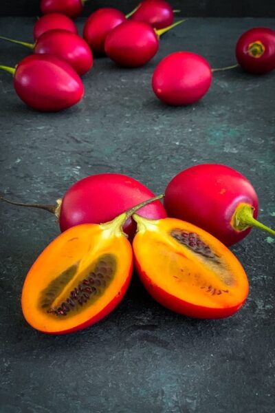 Red Tamarillo Salad with Basil | The Sidesmith