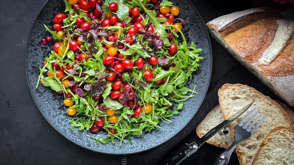 Tiny Tomato Salad | Fresh 10-Minute Summer Salad with Pomegranate ...