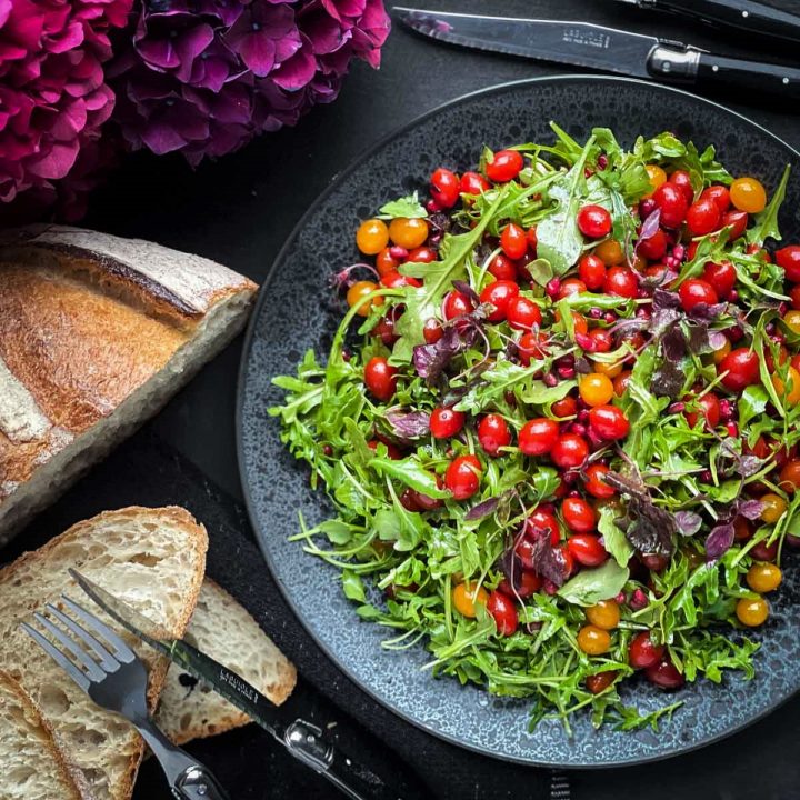 Tomberry Tomato Salad with Pomegranate | The Sidesmith