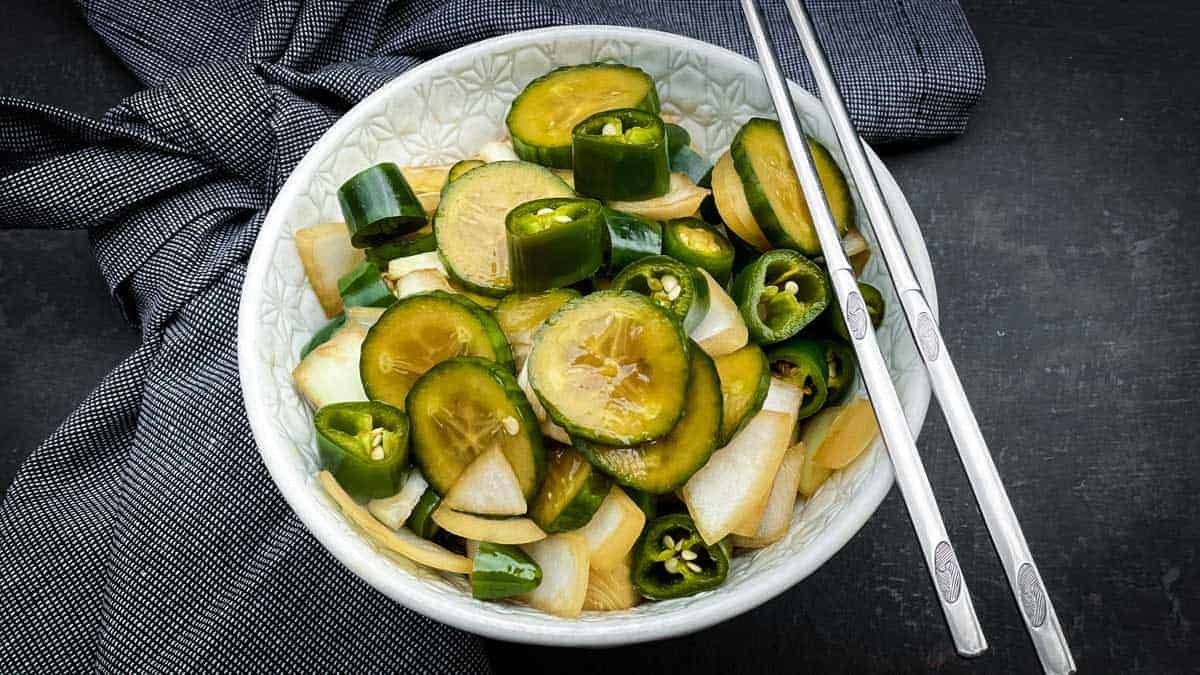 Korean Pickles in Soy Sauce - Jangajji (장아찌) | The Sidesmith