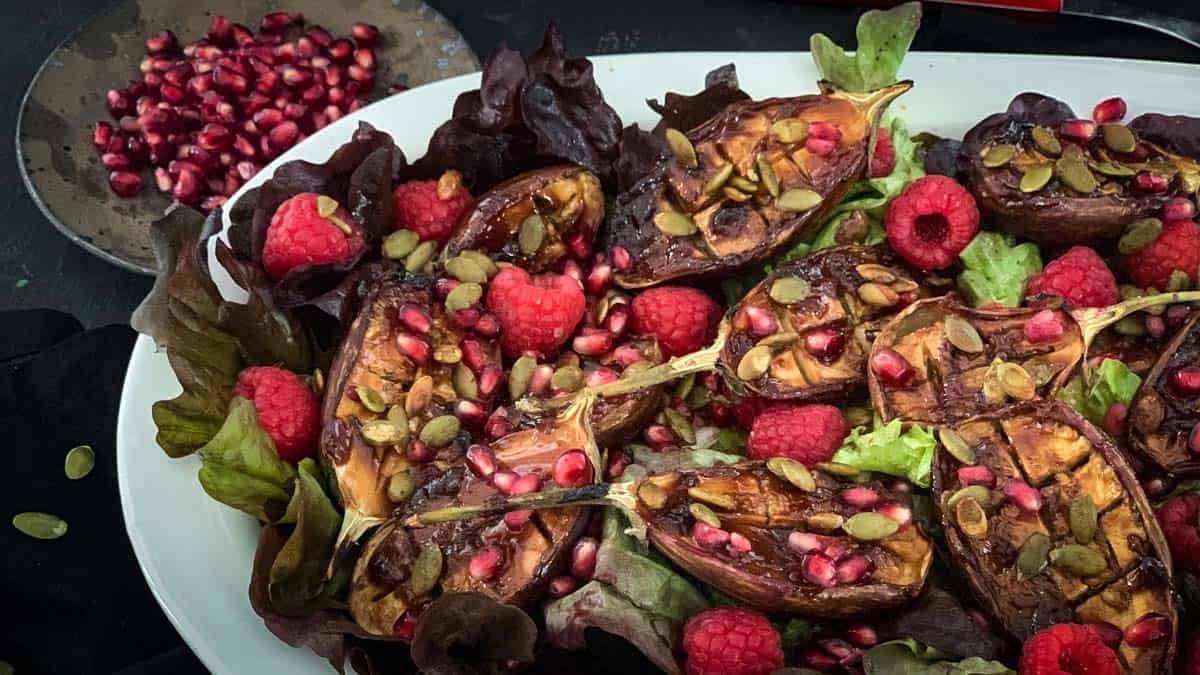 Tamarind Roasted Baby Eggplant Salad | The Sidesmith
