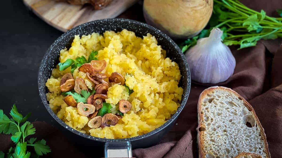 Swede Mash and Fried Garlic | The Sidesmith