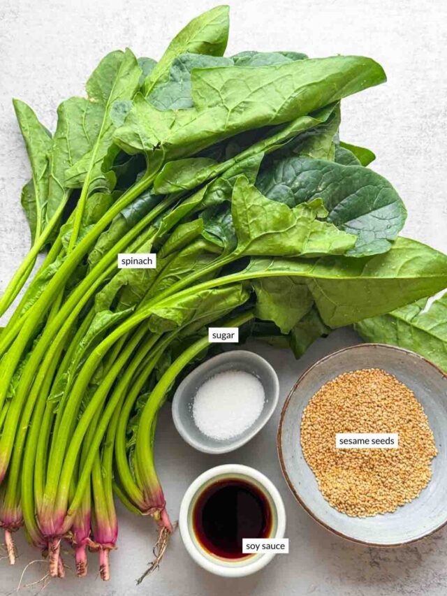 Japanese Spinach Salad (Horenso Goma-ae) – Simple, Nutty & Authentic ...