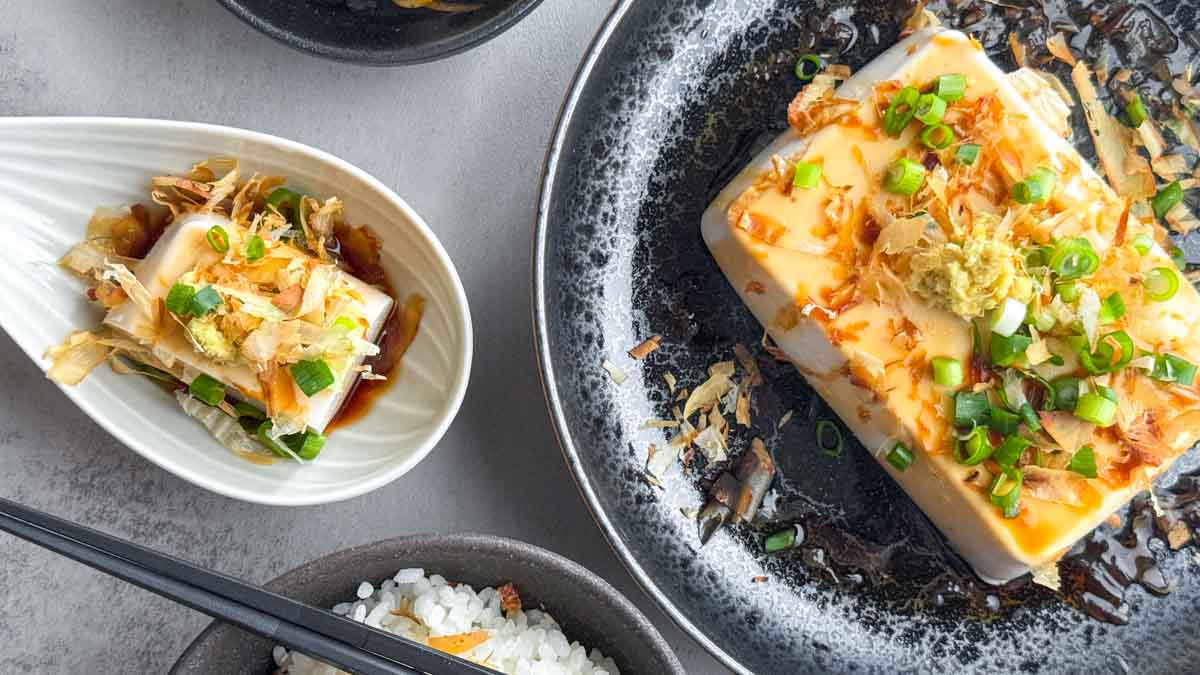Hiyayakko Japanese Cold Tofu Side Dish | The Sidesmith