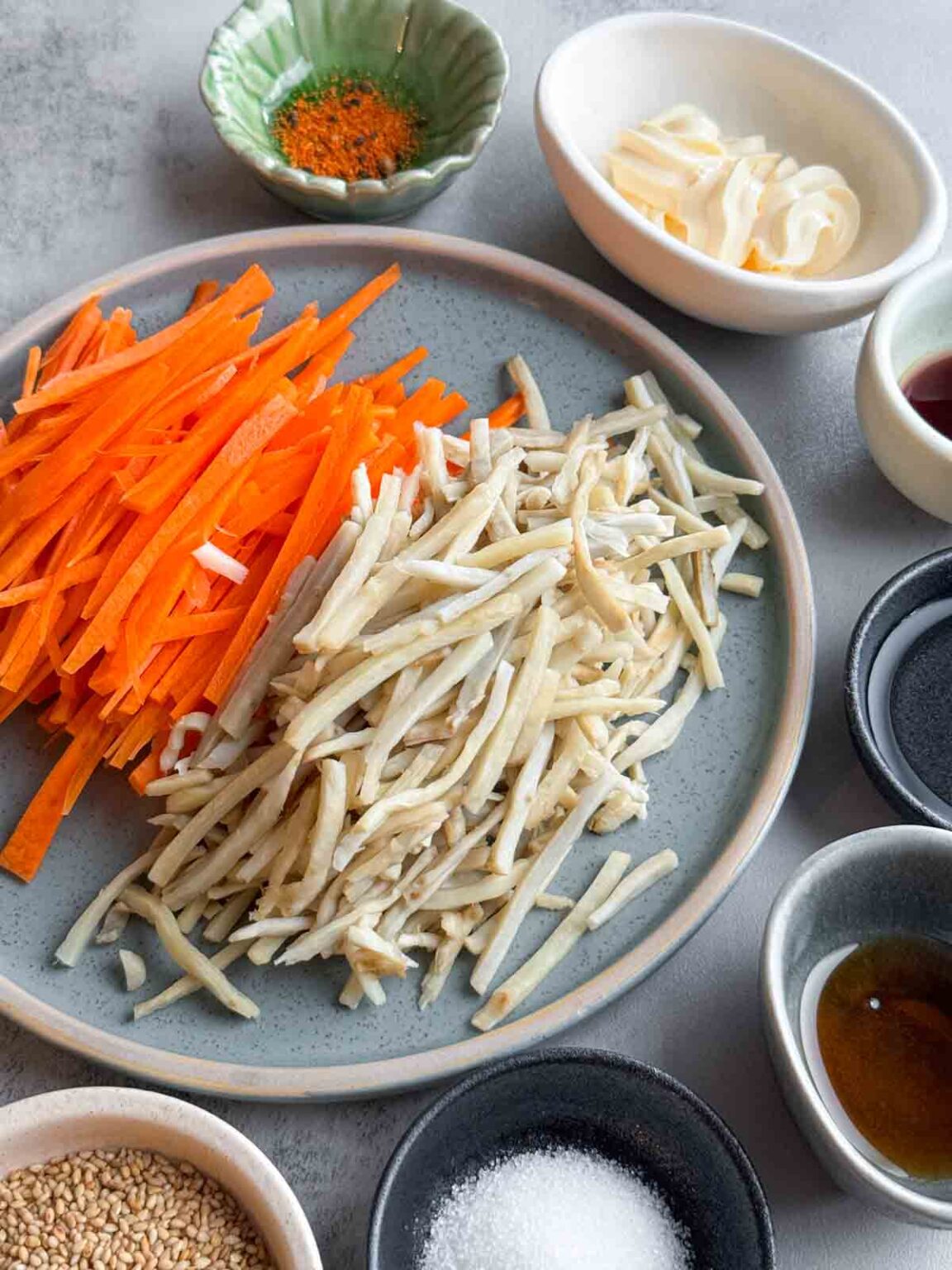 Japanese Burdock Root Salad (Gobo Salad ごぼうサラダ)- Nutty, Creamy & Umami ...