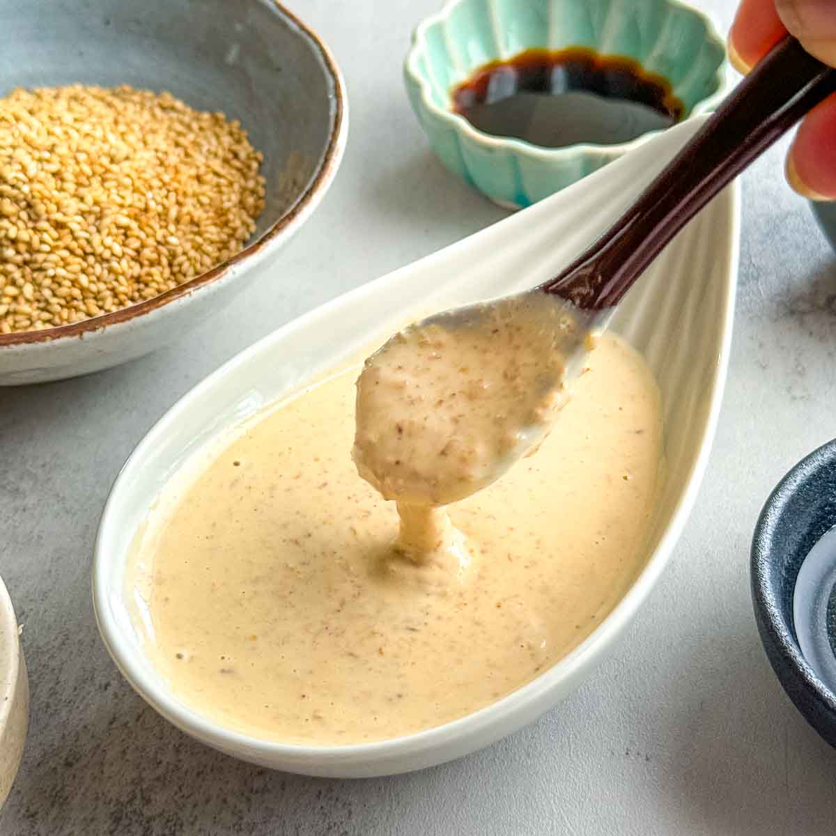 Creamy Sesame Dressing (Goma Dressing 胡麻ドレッシング) | The Sidesmith